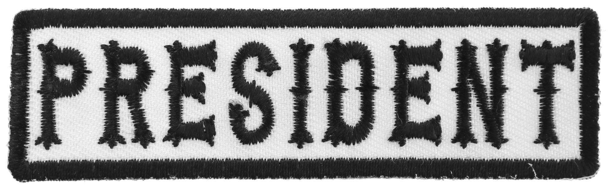 President Patch, Motorcycle Club Patches for Bikers by Ivamis Patches