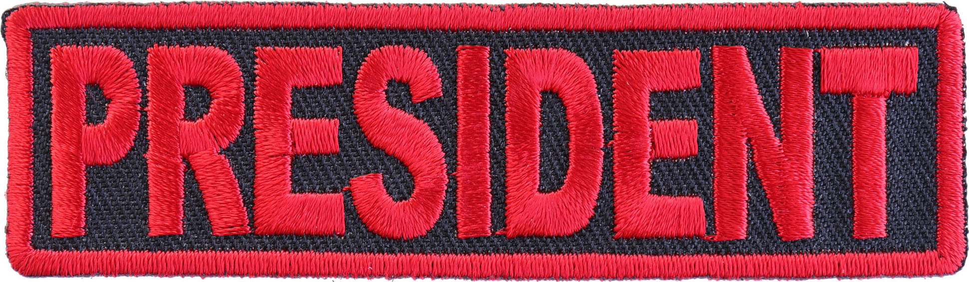 President Patch, Motorcycle Club Patches for Bikers by Ivamis Patches