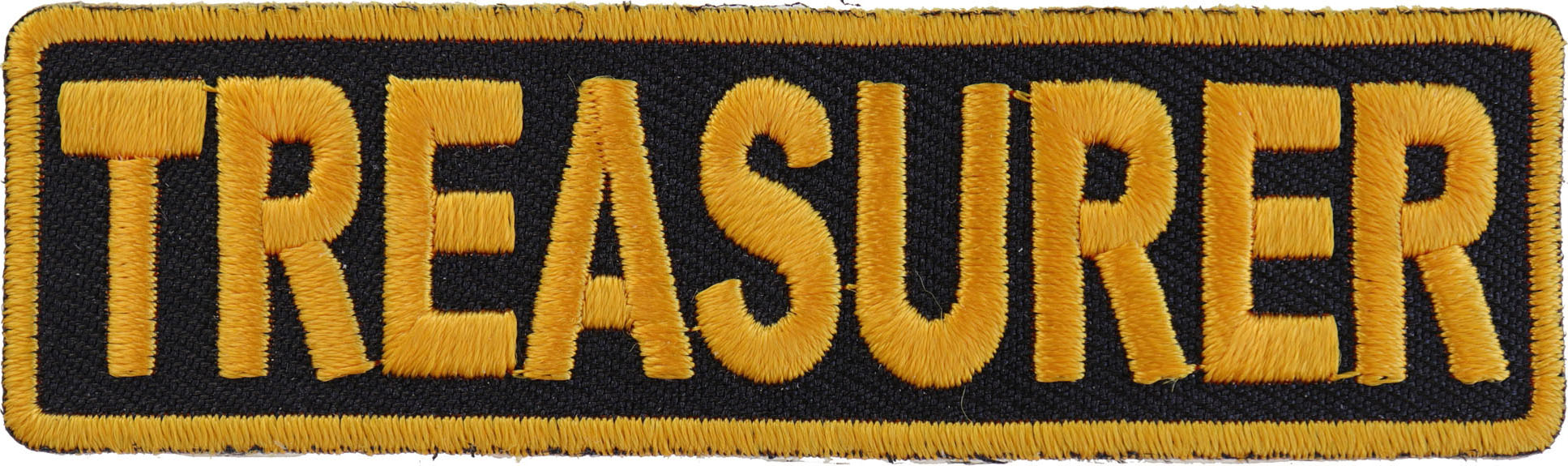 Treasurer Patch, Motorcycle Club Patches for Bikers by Ivamis Patches