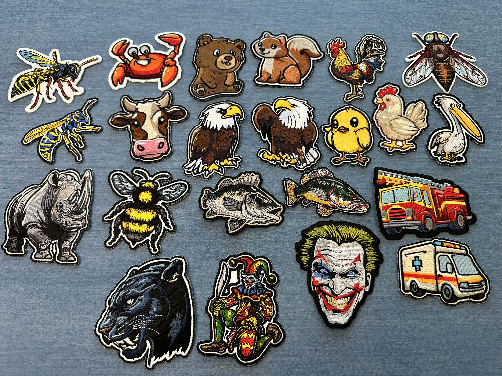 Embroidered Patches for Jackets - Sew or Iron on Patches