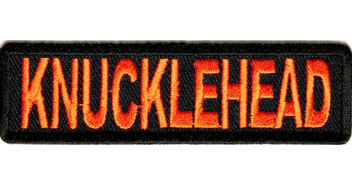 Knucklehead Patch | Biker Patches -TheCheapPlace