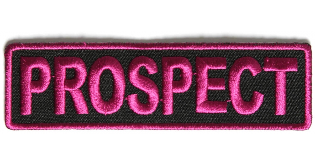 Prospect Patch Black Pink - Motorcycle Club Rank Patches - TheCheapPlace