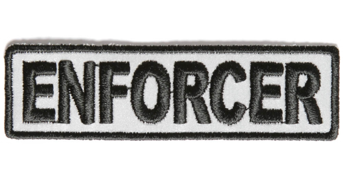 Enforcer Patch 3.5 Inch Reflective | Ranks Titles Nicknames -TheCheapPlace