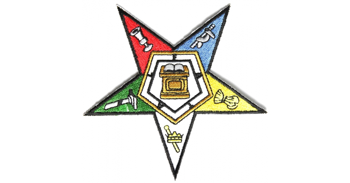 Eastern Star Mason Patch | Patriotic Patches -TheCheapPlace