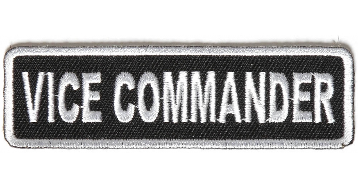 Vice Commander Patch | Embroidered Patches - TheCheapPlace