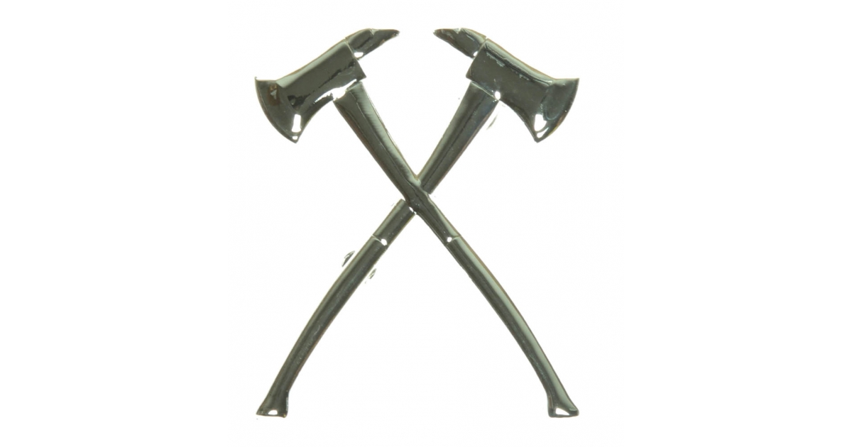 Firefighter Crossed Axes Pin | Pins - TheCheapPlace