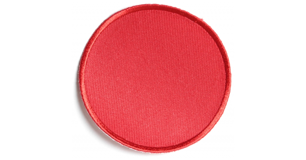 Red 3 Inch Round Blank Patch | Embroidered Patches - TheCheapPlace