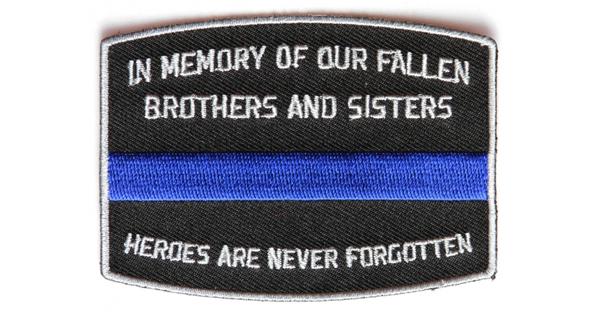 Fallen Officer Memorial Patch | Police Patches -TheCheapPlace