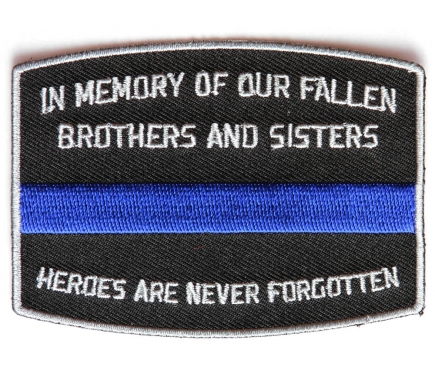 Fallen Officer Memorial Patch | Police Patches -TheCheapPlace