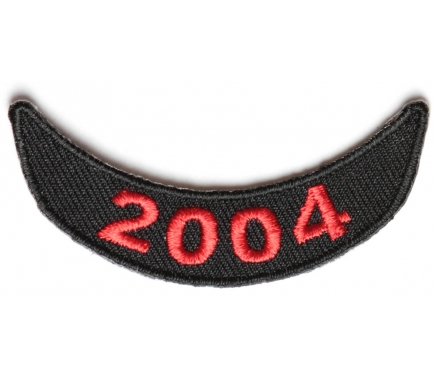 2004 Lower Year Rocker Patch In Red by Ivamis Patches