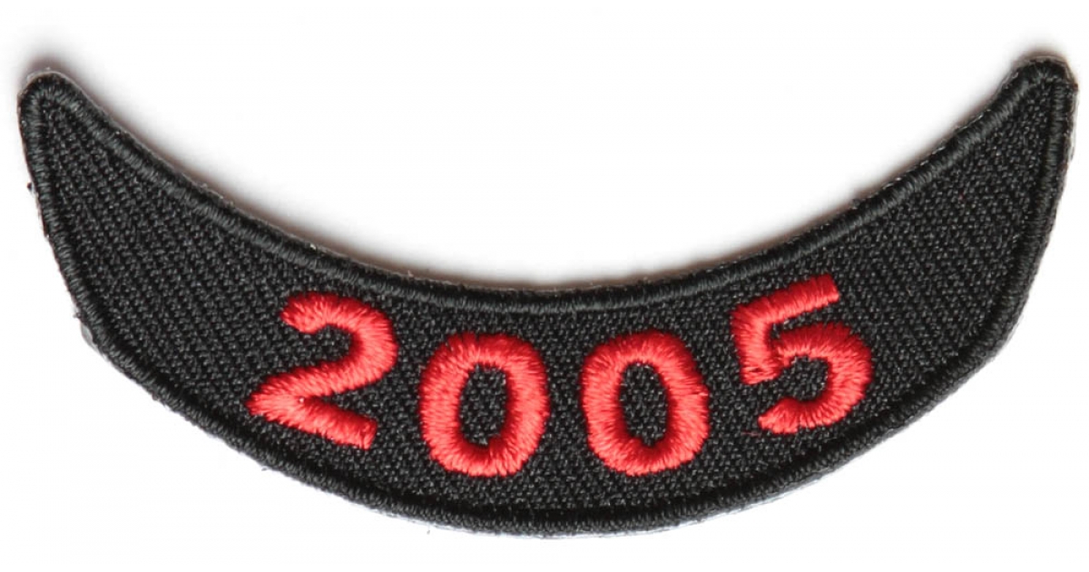 2005 Lower Year Rocker Patch In Red by Ivamis Patches