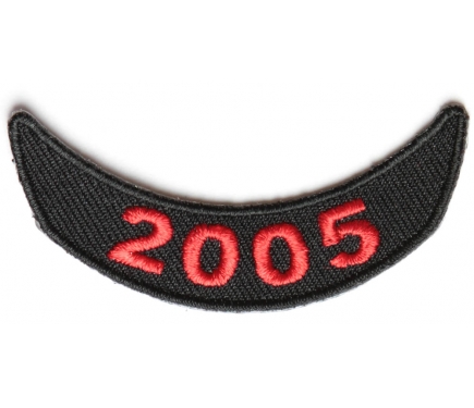 2005 Lower Year Rocker Patch In Red by Ivamis Patches