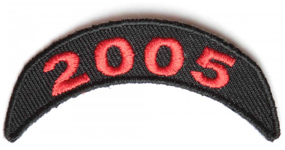 2005 Upper Year Rocker Patch In Red by Ivamis Patches