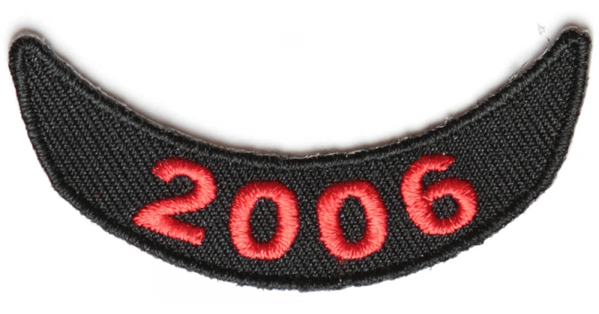 2006 Lower Year Rocker Patch In Red by Ivamis Patches