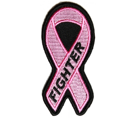 Breast Cancer Fighter Pink Ribbon Patch | Support Ribbons -TheCheapPlace