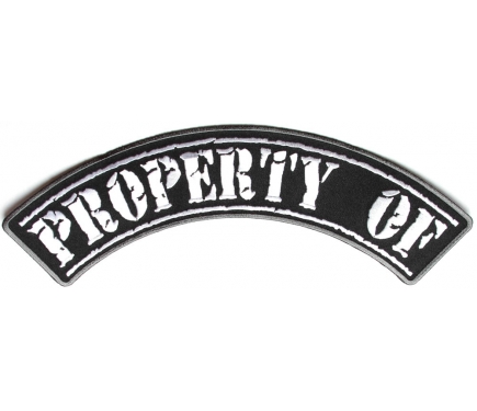 Property Of Large Top Rocker Patch | Biker Patches -TheCheapPlace