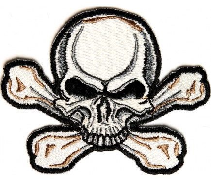 Skull Cross Bone Patch | Skull Patches -TheCheapPlace
