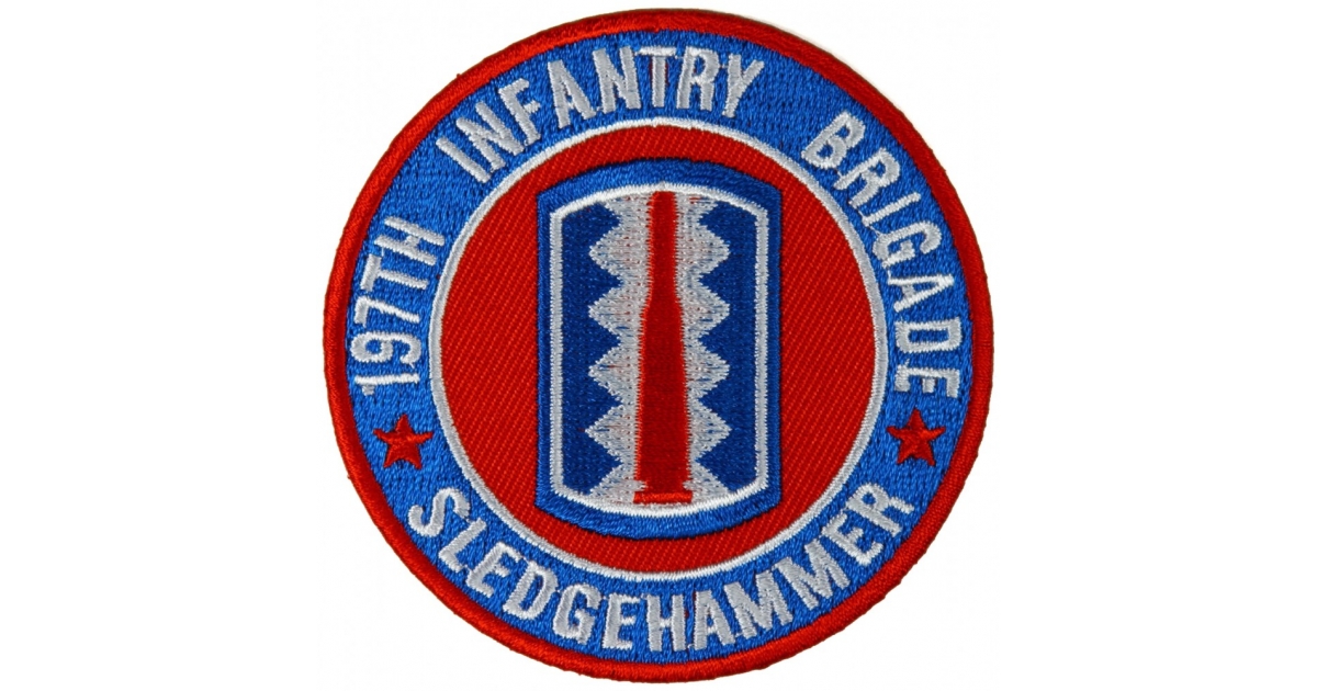 197th Infantry Brigade Patch Sledgehammer | Army Patches -TheCheapPlace