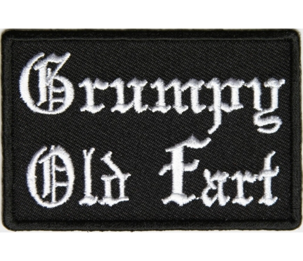 Grumpy Old Far Patch In Old English | Funny Patches -TheCheapPlace