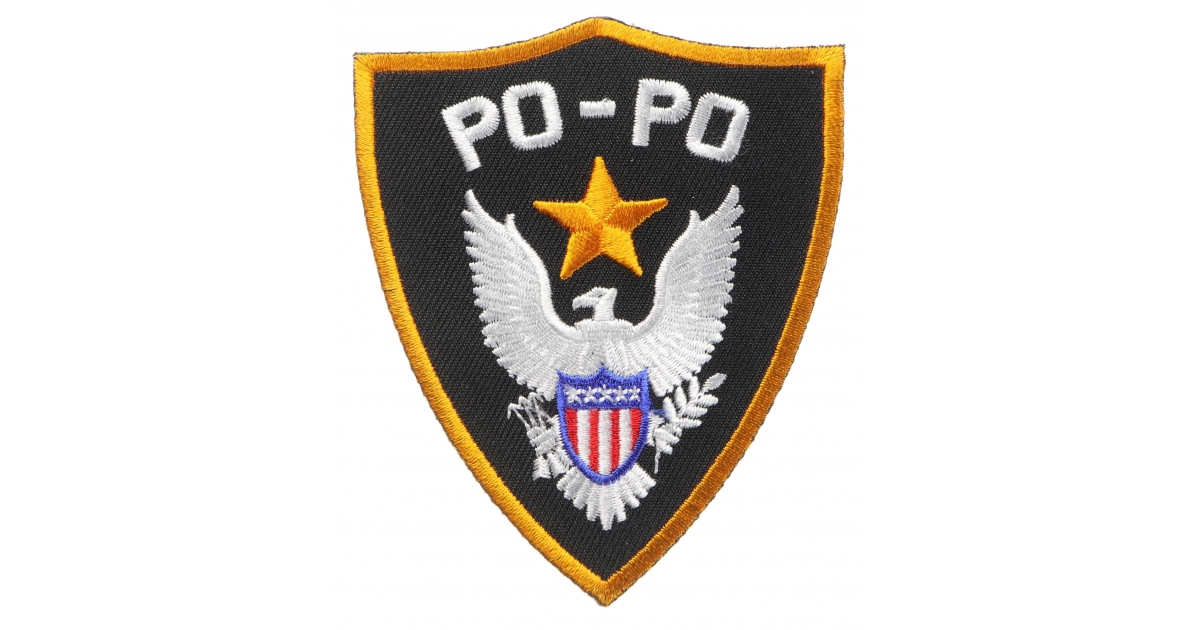 PO PO Patch Police Shield - TheCheapPlace