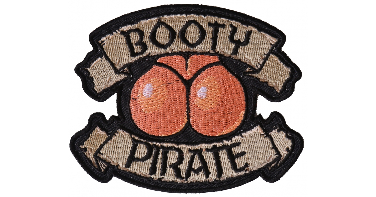 Booty Pirate Patch for Sewing on to Jackets by Ivamis Patches