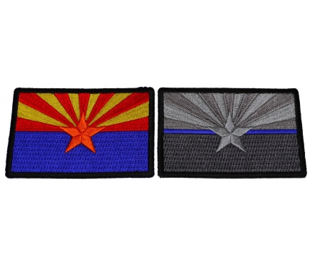 Set of 2 Arizona State Flag Patches in Color and Blue Stripe by Ivamis ...