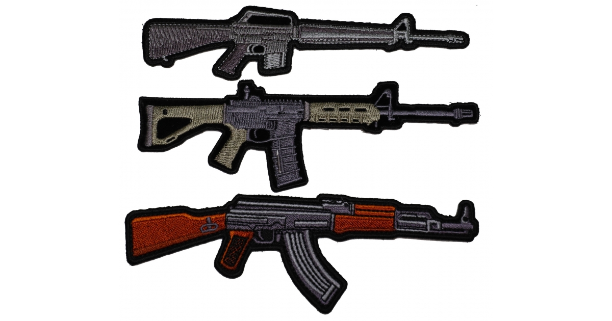 Set of 3 Machine Gun Patches by Ivamis Patches
