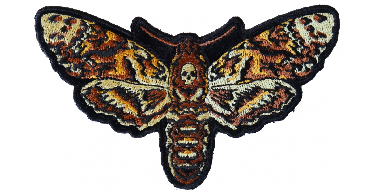 Moth Skull Patch, Skull Patches by Ivamis Patches