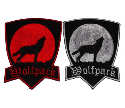 Wolfpack Patch White and Red Embroidery Over Black 2 Patches by Ivamis ...