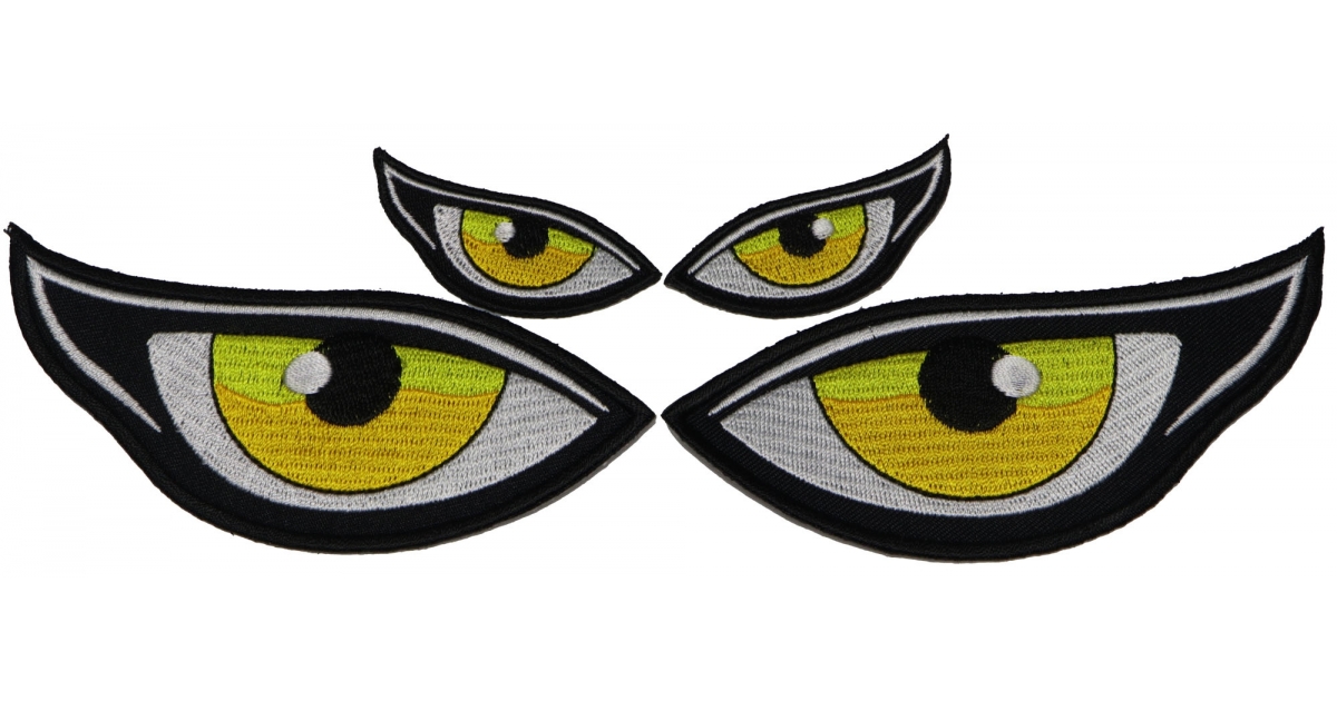 Yellow Eyes Small and Medium Patch Set by Ivamis Patches