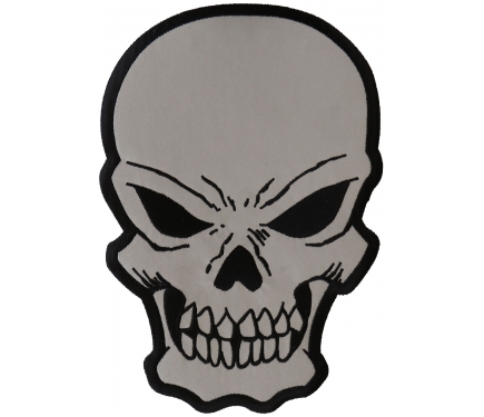 Skull Patch, Large Skull Patches for Biker Jackets by Ivamis Patches