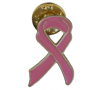 Pink Ribbon Pin by Ivamis Patches