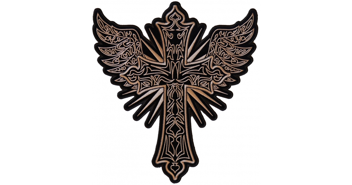 Christian Cross Patch, Large Christian Back Patches by Ivamis Patches
