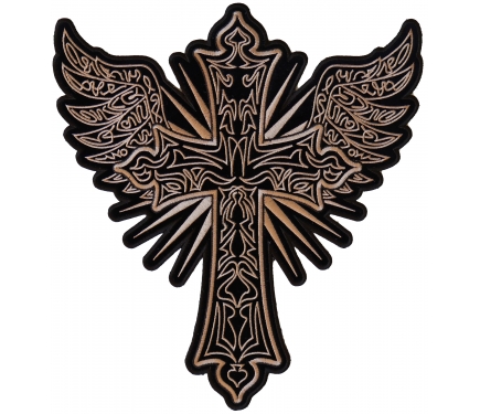 Christian Cross Patch, Large Christian Back Patches by Ivamis Patches