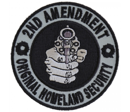 2nd Amendment Round Original Homeland Security Patch | Embroidered ...