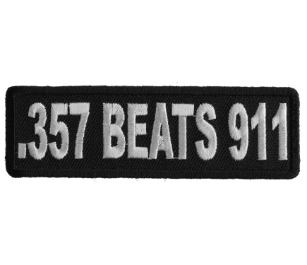 357 Beats 911 Patch | 2nd Amendment Patches -TheCheapPlace