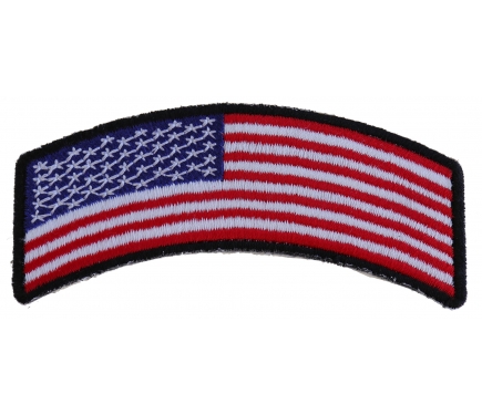 American Flag Rocker Patch | US Military Veteran Patches by Ivamis Patches