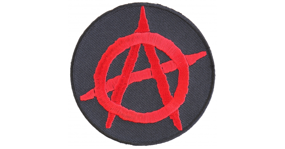 Anarchy Patch 3 Inch Round Iron On Patch | Embroidered Patches by ...