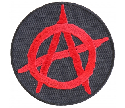 Anarchy Patch 3 Inch Round Iron On Patch | Embroidered Patches by ...