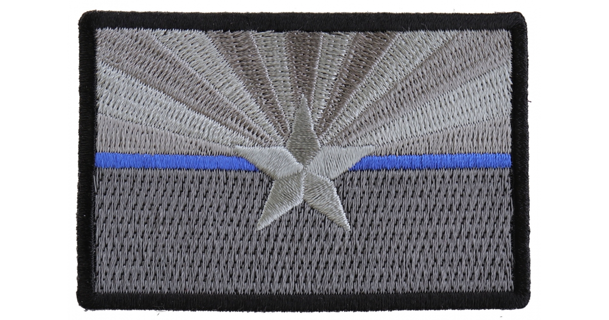Arizona State Flag Blue Line Police Patch by Ivamis Patches