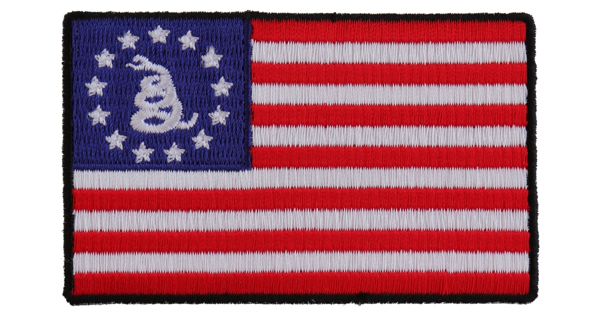 Gadsden American Flag Patch | Embroidered Patches by Ivamis Patches