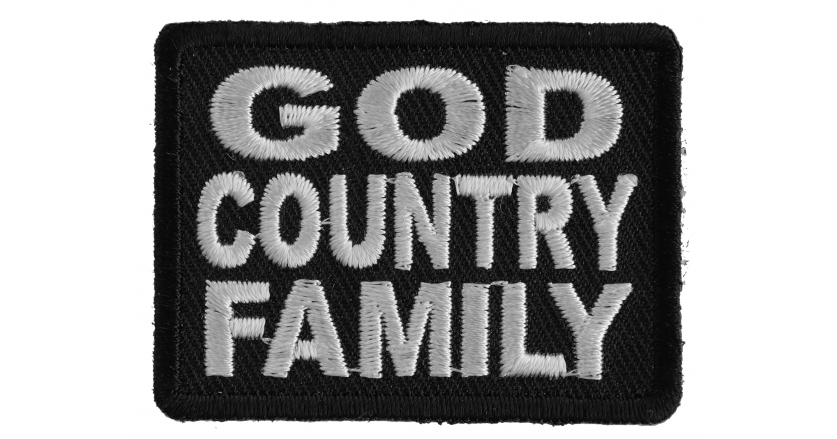 God Country Family Small Patch | Christian Patches -TheCheapPlace