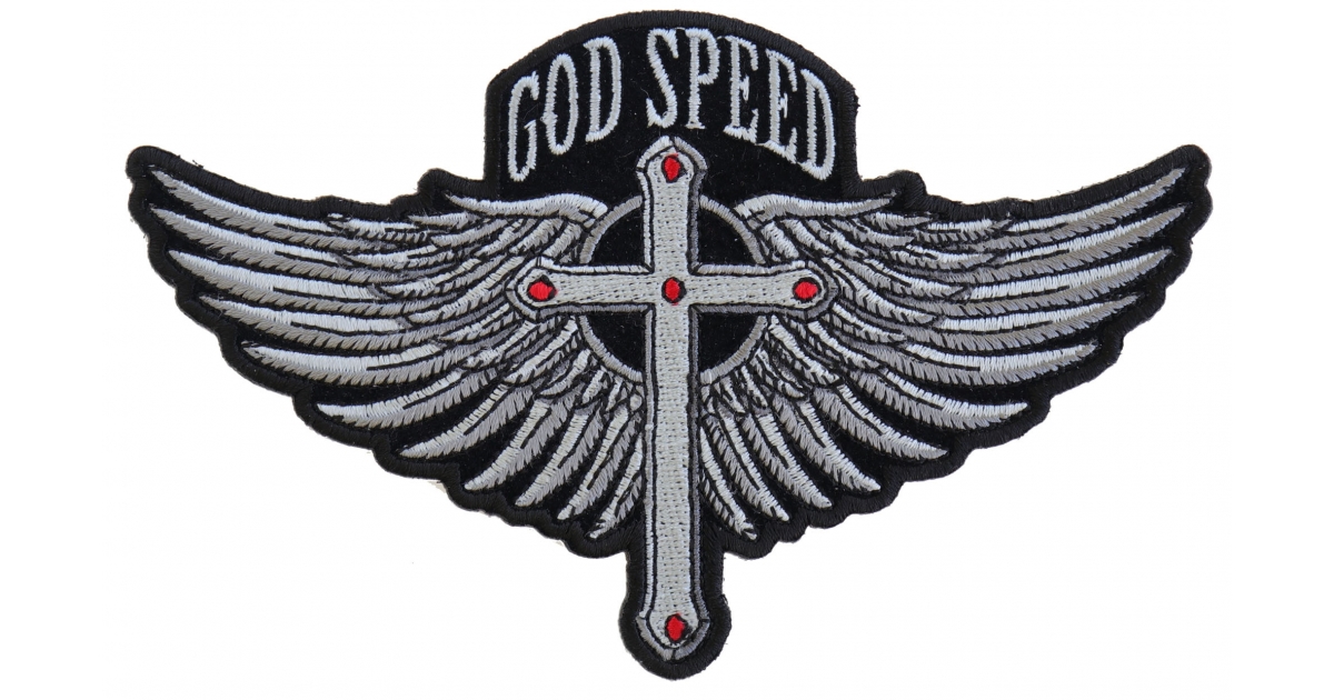 God Speed Patch for Sewing or Ironing on to Jackets by Ivamis Patches