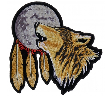 Howling Wolf Patch, Patches for Jackets by Ivamis Patches