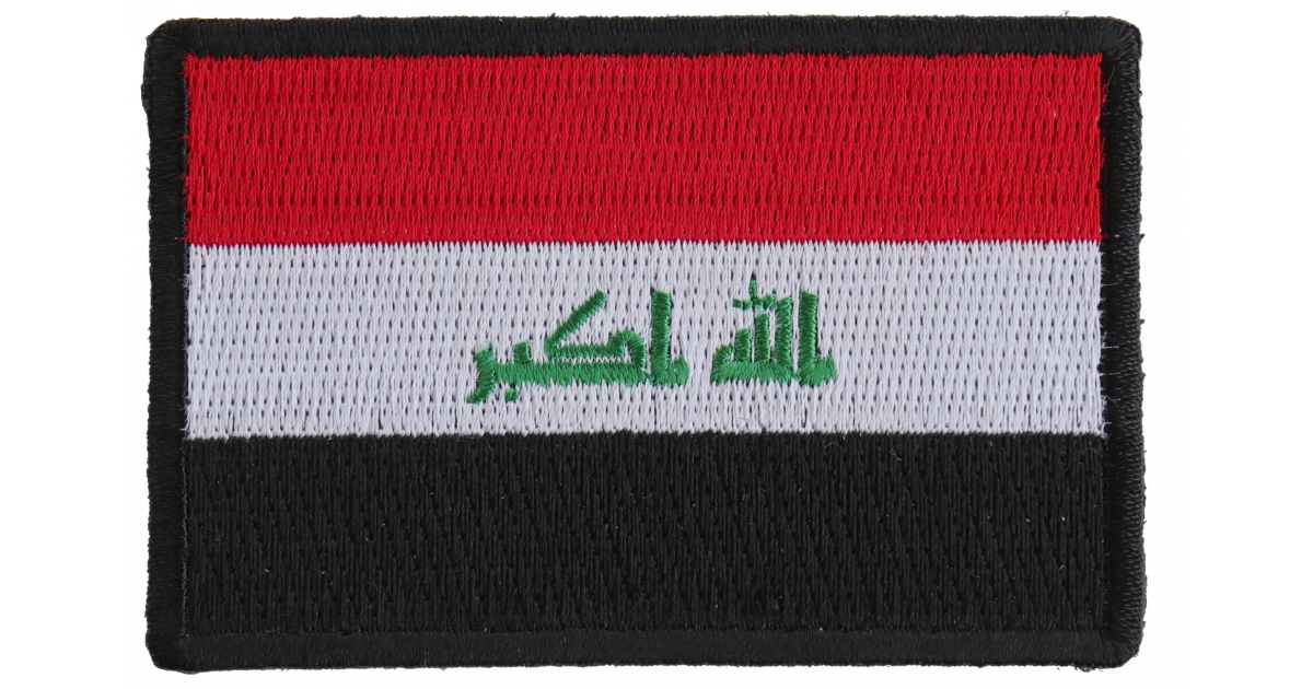 Iraq Flag Patch | International Flags -TheCheapPlace