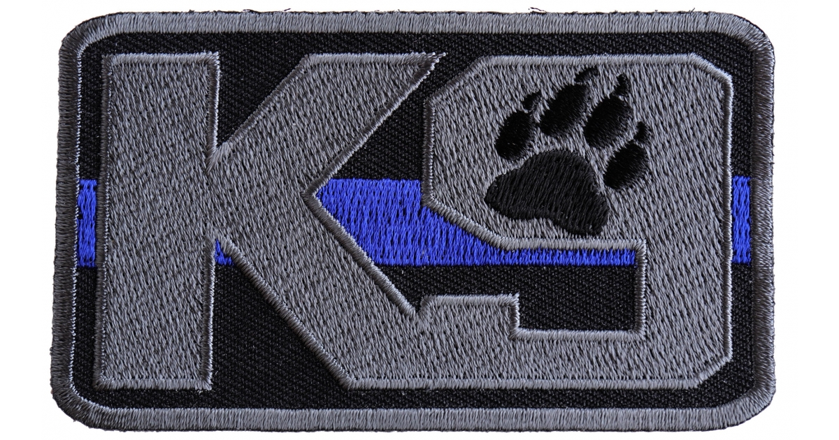 K-9 Thin Blue Line Patch For Law Enforcement | Police Patches ...