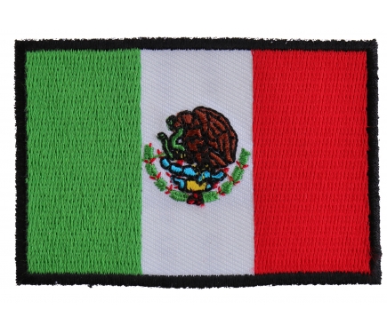 Iron On Mexico Flag Patch | Embroidered Patches by Ivamis Patches