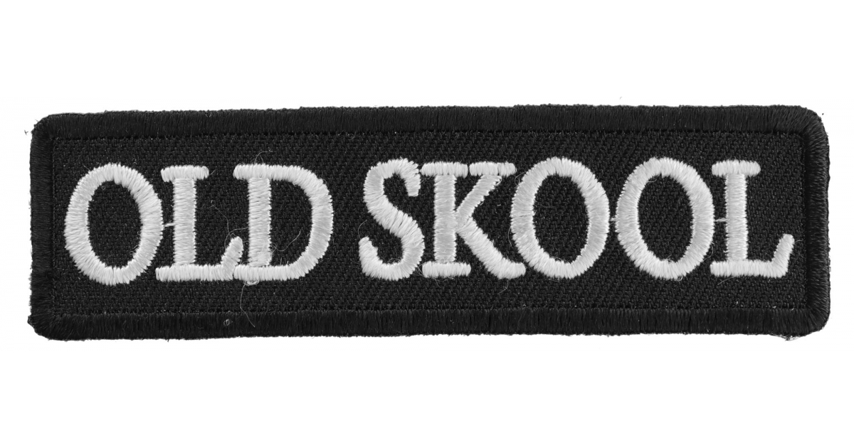 Old Skool Patch | Biker Patches -TheCheapPlace