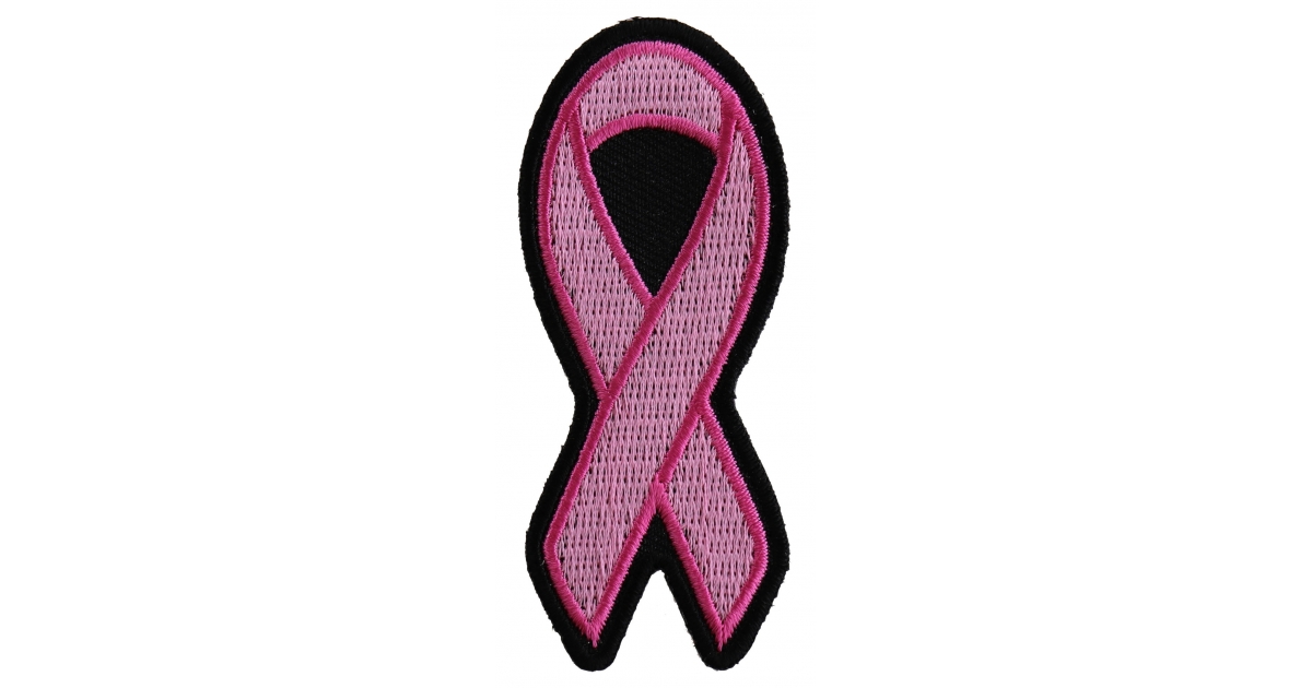 Pink Ribbon Patch -Embroidered Iron On or Sew | Embroidered Patches by ...
