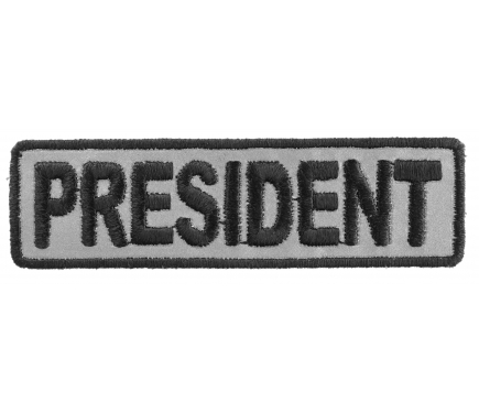 President Patch, Motorcycle Club Patches for Bikers by Ivamis Patches